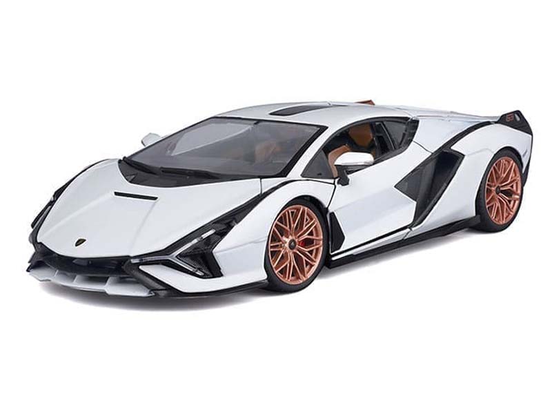 Lamborghini Sian FKP 37 White (Plus Series) Diecast 1:18 Scale Model ...