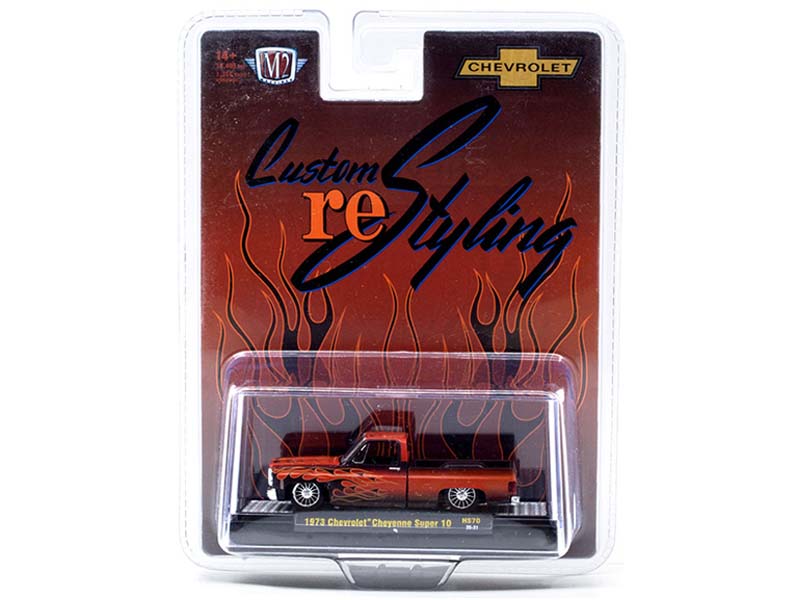 1973 Chevrolet Cheyenne Super 10 Custom Re Styling – Brown w/ Flames D ...