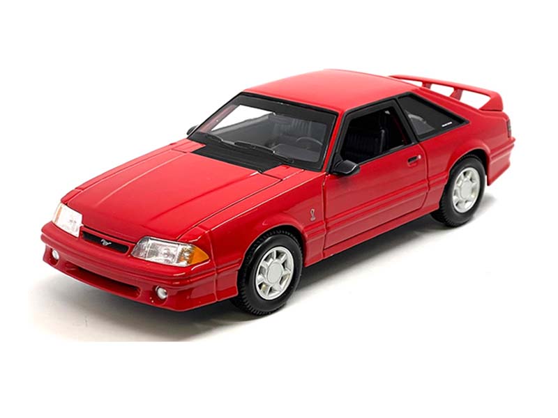 1993 Ford Mustang SVT Cobra – Red Diecast 1:24 Scale Model - Maisto 32 ...