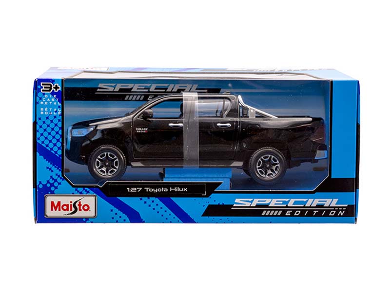 Toyota Hilux – Black Diecast 1:27 Scale Model - Maisto 32920BK – Karson ...