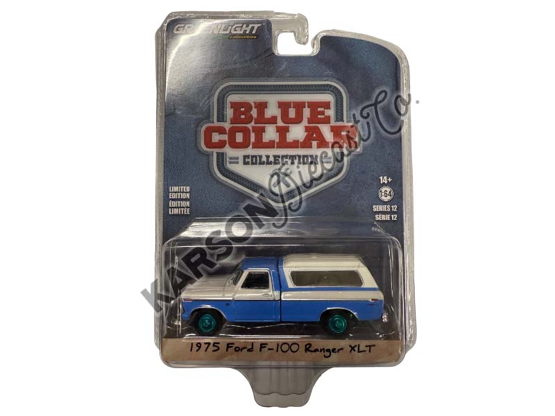 CHASE 1975 Ford F-100 Ranger XLT w/ Camper Shell - Blue and Wimbledon ...