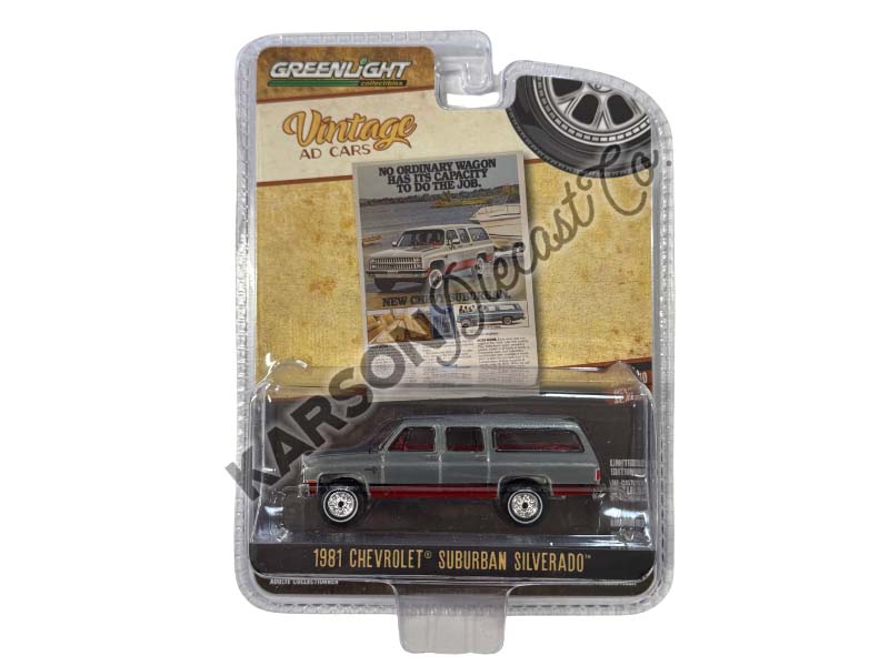 RAW CHASE 1981 Chevrolet Suburban (Vintage Ad Cars Series 10) Diecast ...