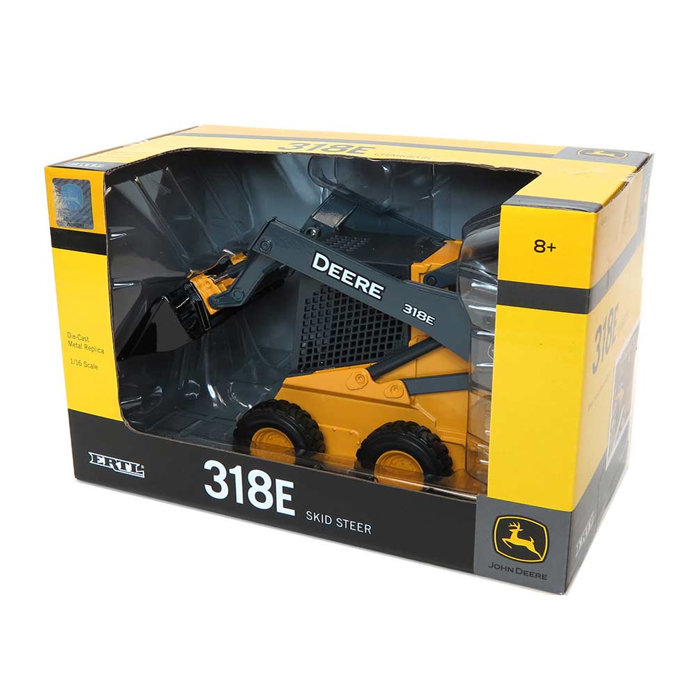 John Deere 318E Skid Steer Loader Diecast 1:16 Scale Model - ERTL 4547 ...