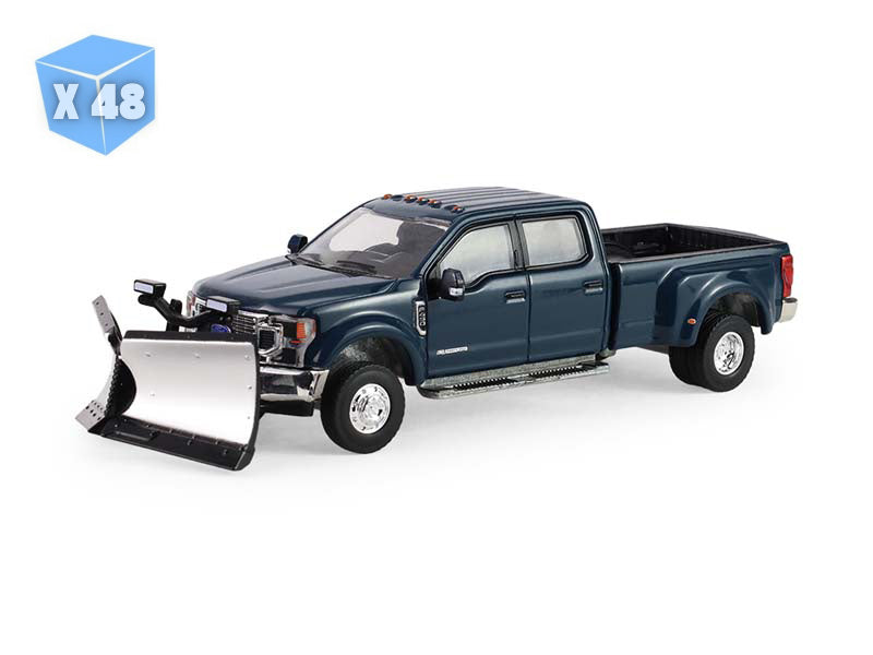 PRE-ORDER - 48 PACK 2022 Ford F-450 Dually w/ Snow Plow – Antimatter B ...