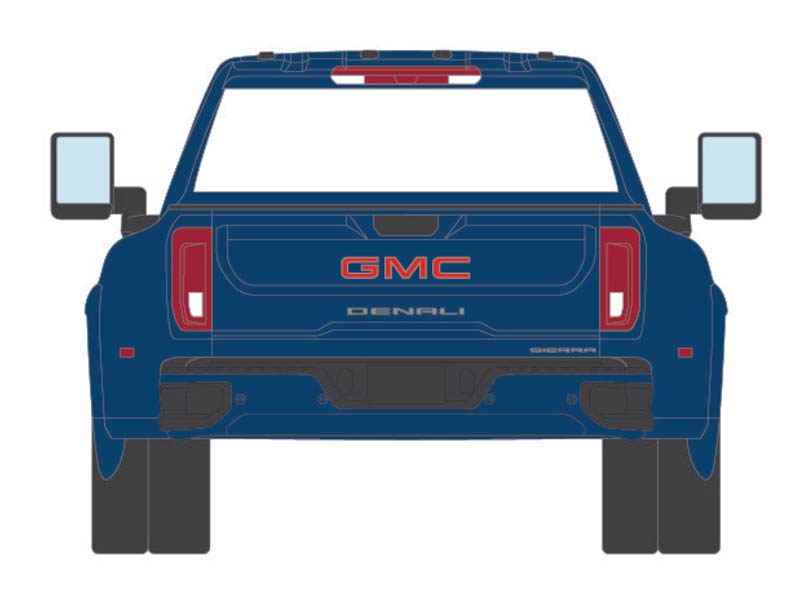 PRE-ORDER - 12 PACK 2022 GMC Sierra 3500 Denali Dually - PACIFIC BLUE ...