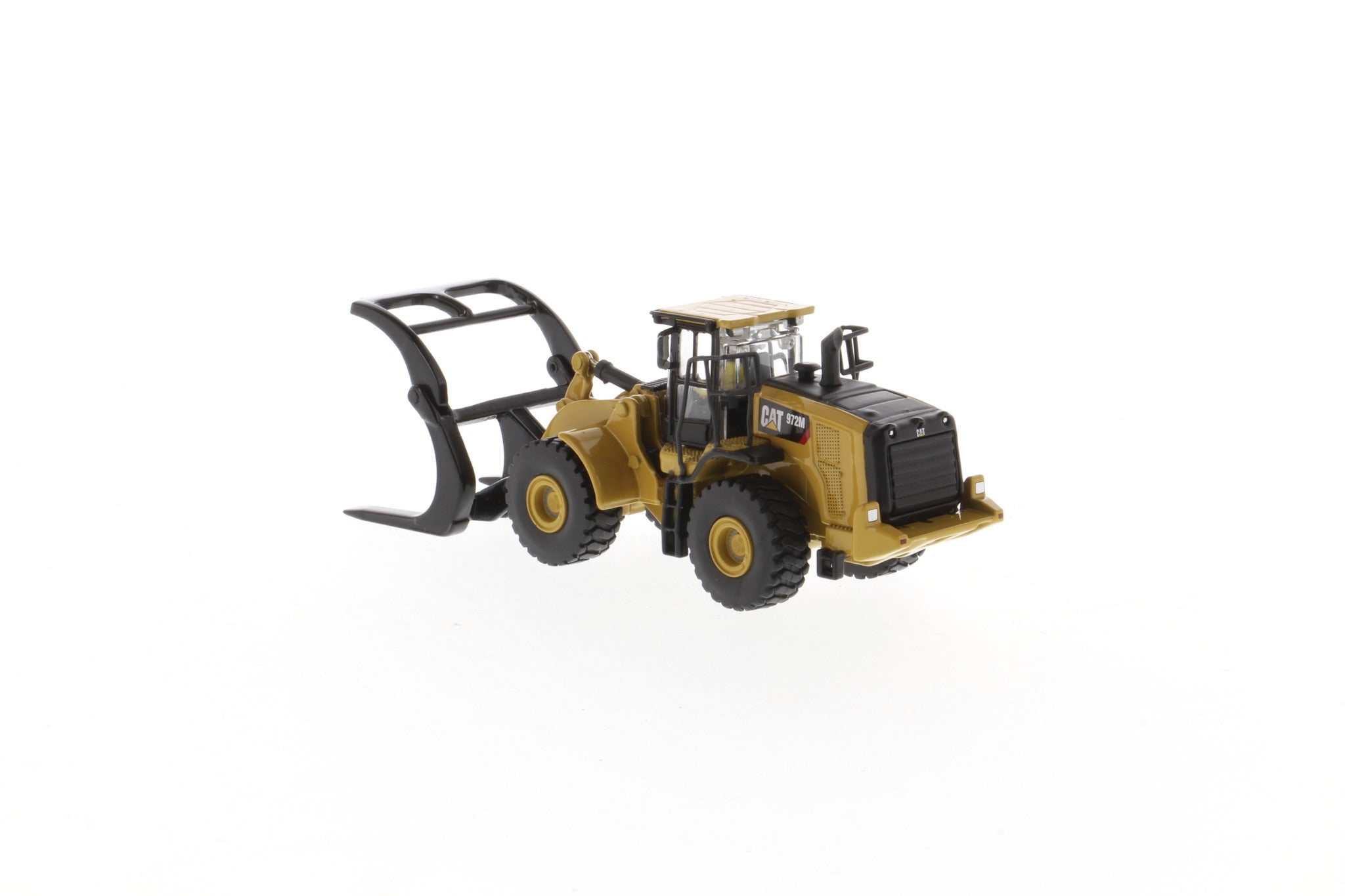 CAT Caterpillar 972M Wheel Loader w/ Log Fork 1:87 HO Scale Model - Di ...