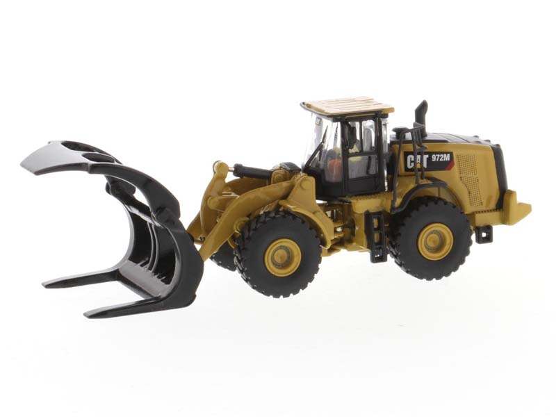 CAT Caterpillar 972M Wheel Loader w/ Log Fork 1:87 HO Scale Model - Di ...