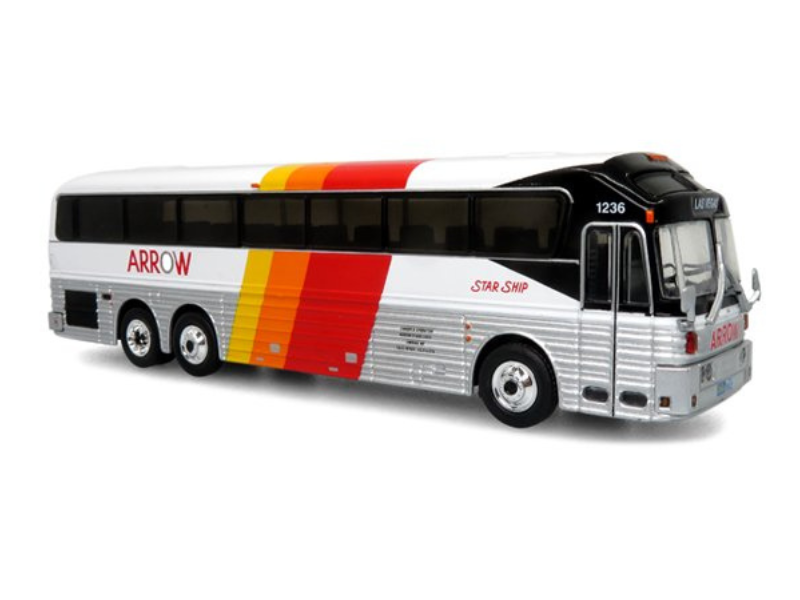 1980 Eagle Model 10 Coach: Arrow Bus Lines Diecast 1:87 Scale Model ...