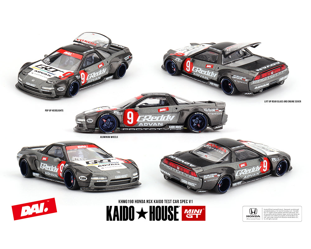 PRE-ORDER Honda NSX Kaido Test Car Spec V1 (Kaido House x Mini GT) Die ...