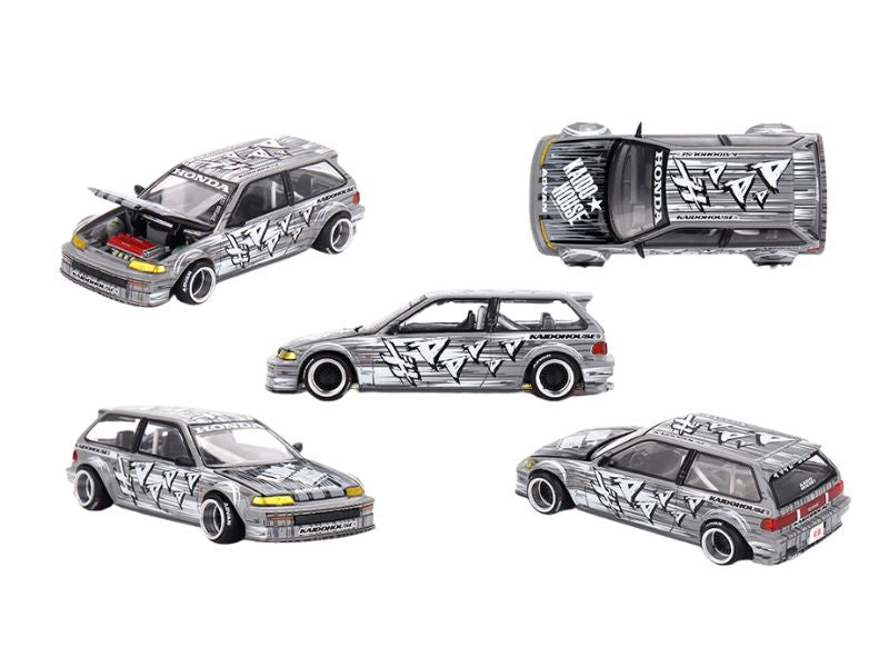 PRE-ORDER Honda Civic (EF) Kaido Manga V1 – Silver (Kaido House x Mini ...