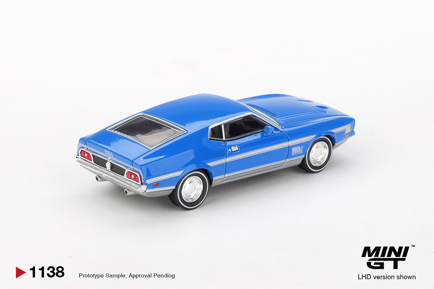 PRE-ORDER Ford Mustang Mach 1 – Grabber Blue (Mini GT) Diecast 1:64 Sc ...