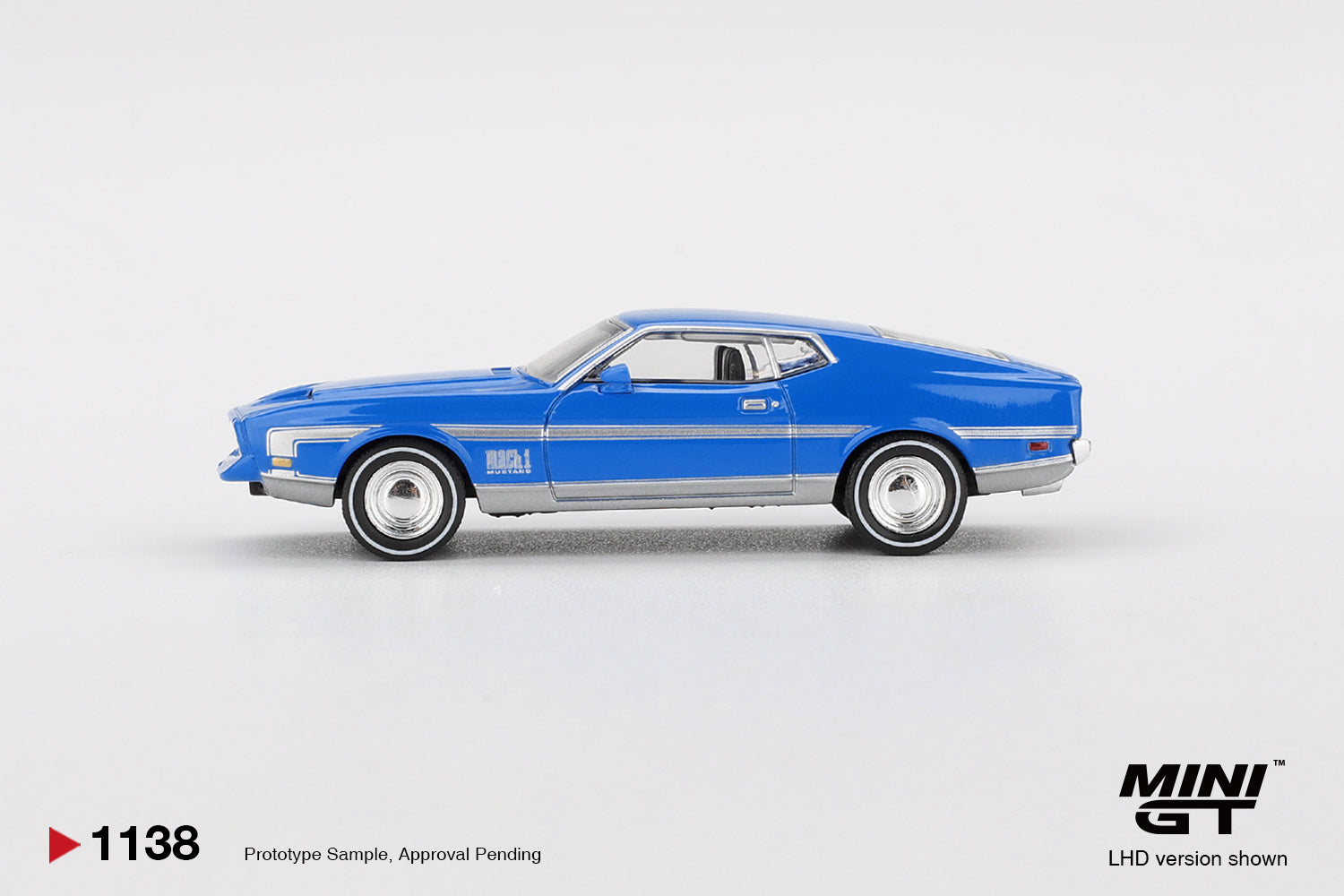 PRE-ORDER Ford Mustang Mach 1 – Grabber Blue (Mini GT) Diecast 1:64 Sc ...