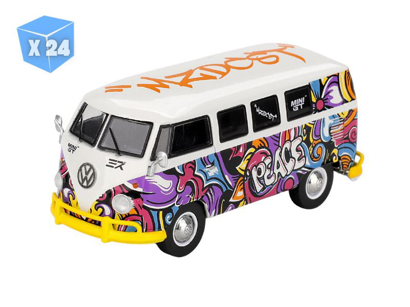 PRE-ORDER - 24 PACK Volkswagen T1 Microbus Mizu Design (Mini GT) Dieca ...