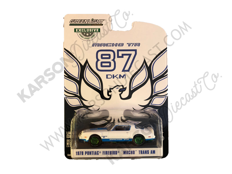 1978 Pontiac Firebird "Macho" Trans Am #87 by Mecham Design White w/ B ...
