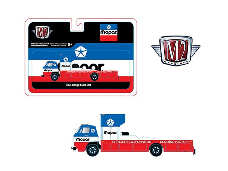 1966 Dodge L600 Mopar (Auto Transport) Diecast 1:64 Scale Model - M2 M ...