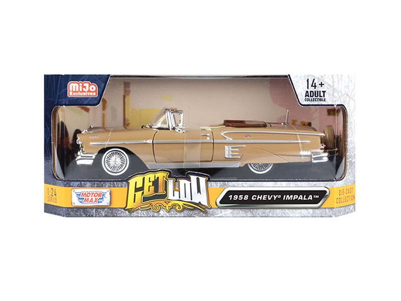 1958 Chevrolet Impala Convertible Lowrider - Tan Brown (Get Low) Dieca ...