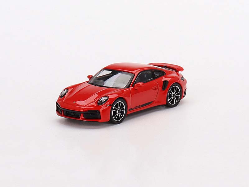 CHASE Porsche 911 Turbo S Guards Red (Mini GT) Diecast 1:64 Scale Mode ...